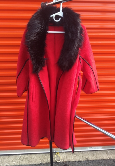 Jackets & Coats | Sen Studios Full Length Wool Faux Fur Coat | Poshmark